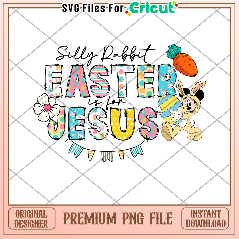 Easter PNG Mickey Mouse Jesus Design – svg files for cricut