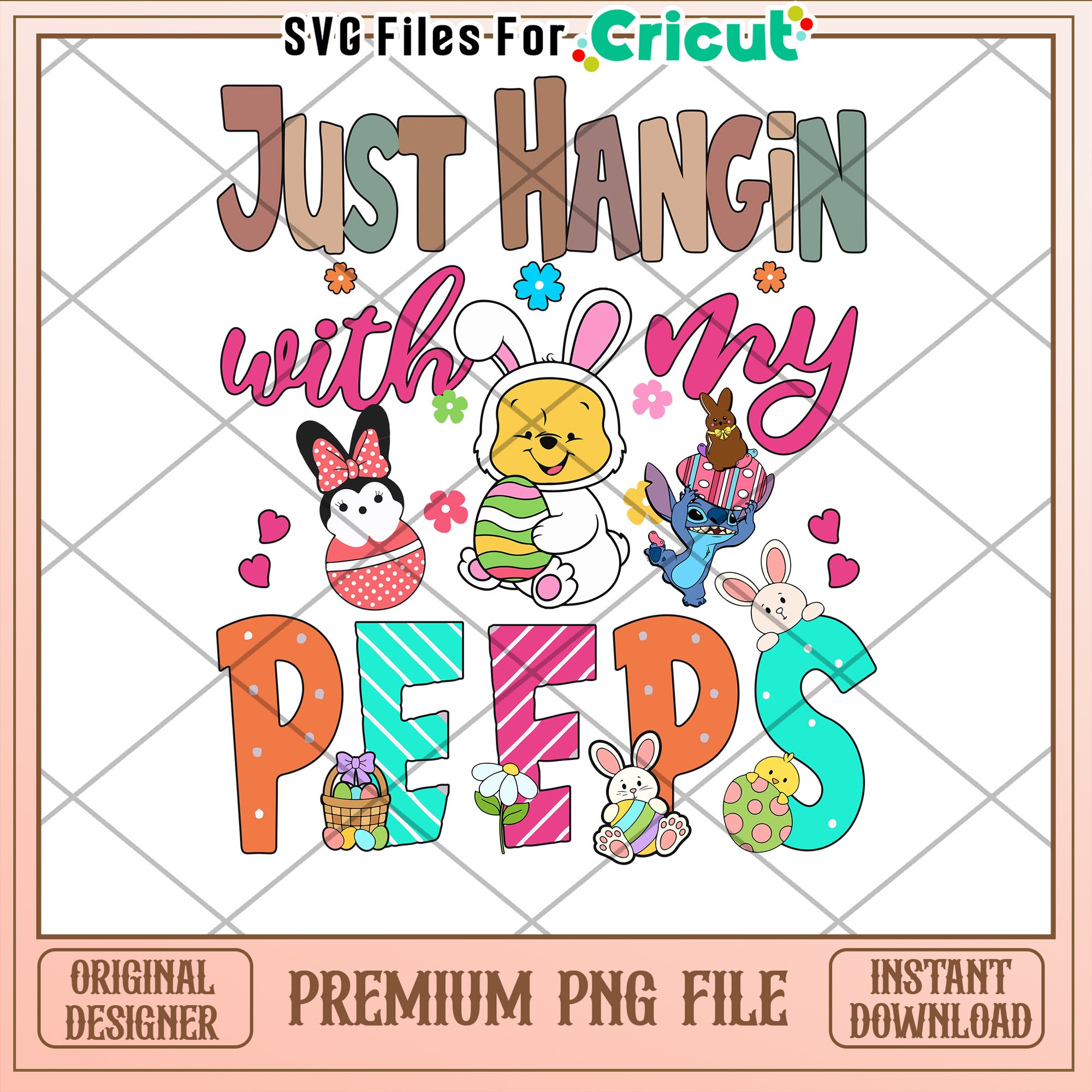 Easter Peeps PNG Design Instant Download – svg files for cricut