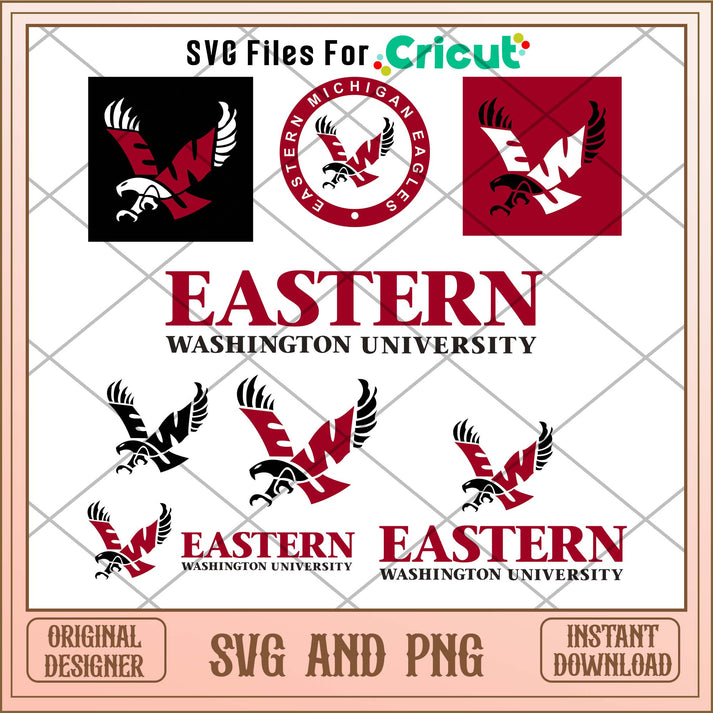 Eastern Washington Eagles svg, Eastern Washington Eagles svg bundle, N ...