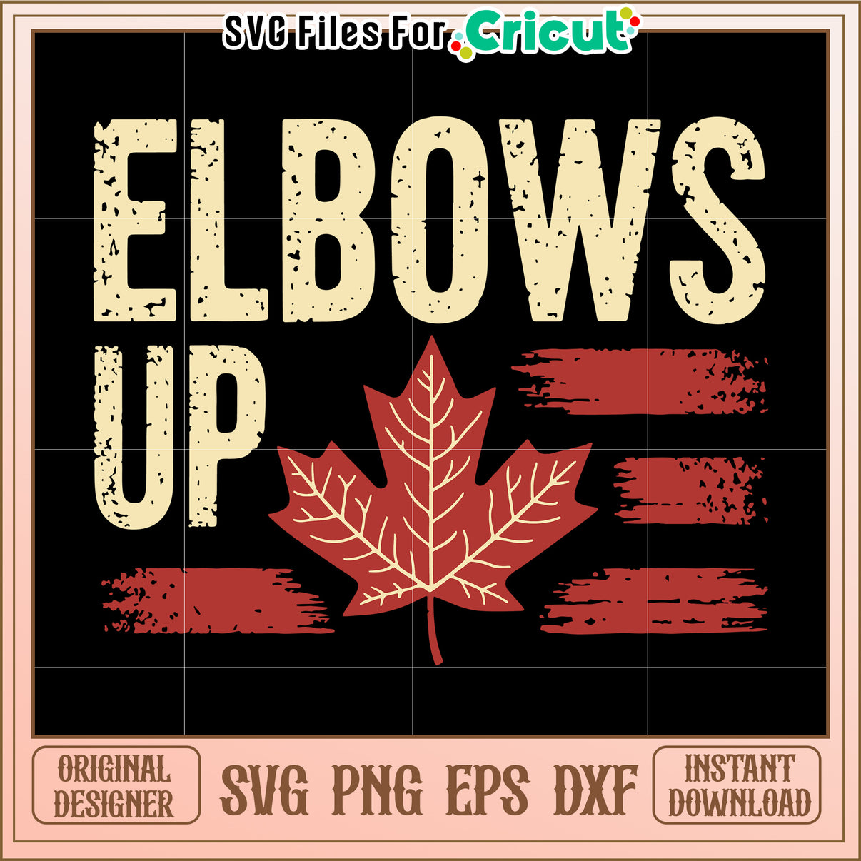 Elbows Up Graphic Design, Perfect for Celebrating Canadian Culture ...