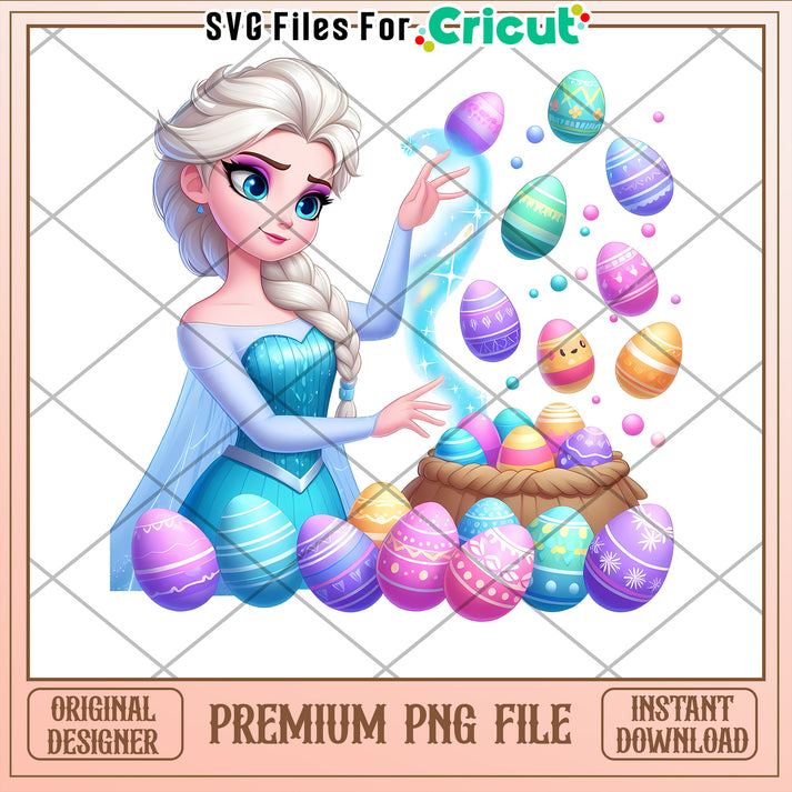 Elsa Easter Eggs PNG Sublimation – svg files for cricut