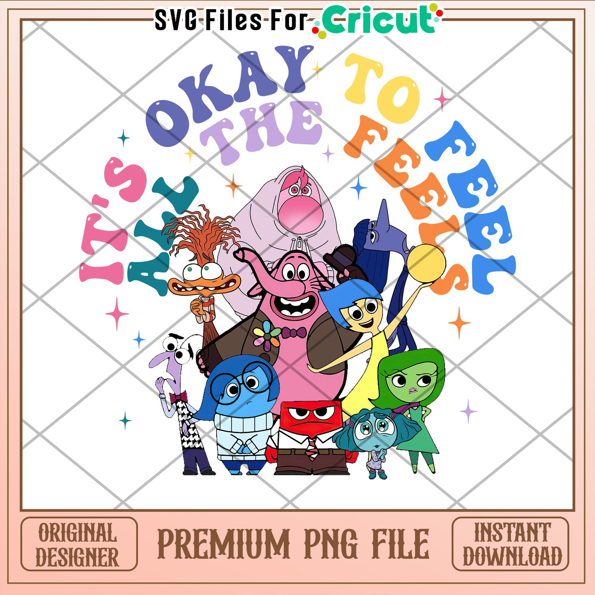 Embrace Emotions with Fun PNG File It's Okay to Feel Artwork – svg ...