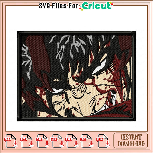 Embroidery Design Anime Guts Bloodsplatter Patch – svg files for cricut