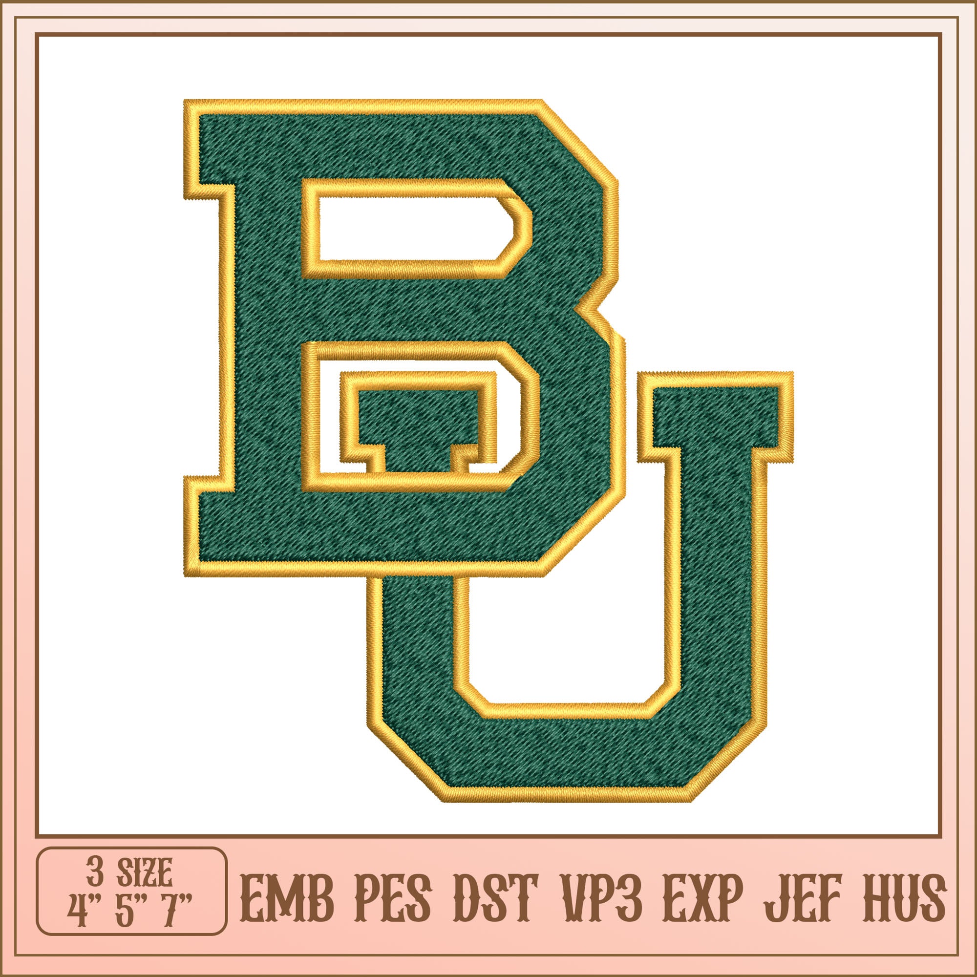 Embroidery Design BU Letters – svg files for cricut