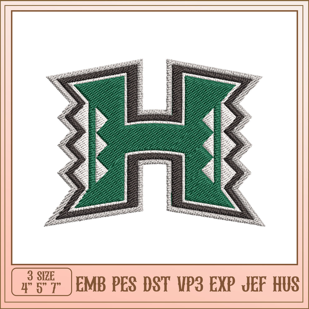 Embroidery Design Letter H 3 Sizes – svg files for cricut