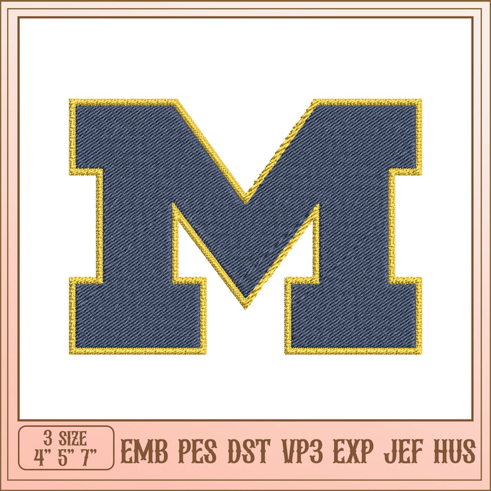 Embroidery Design Letter M – svg files for cricut