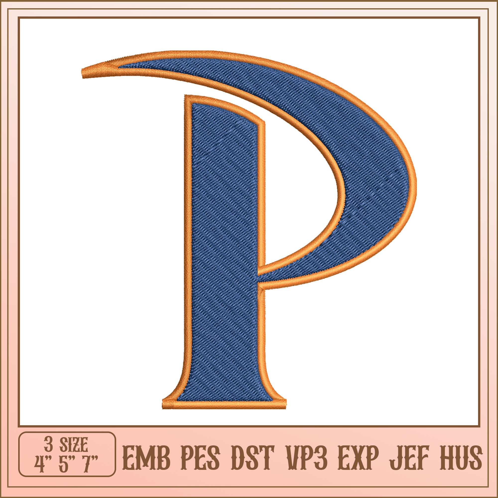Embroidery Design Letter P – svg files for cricut