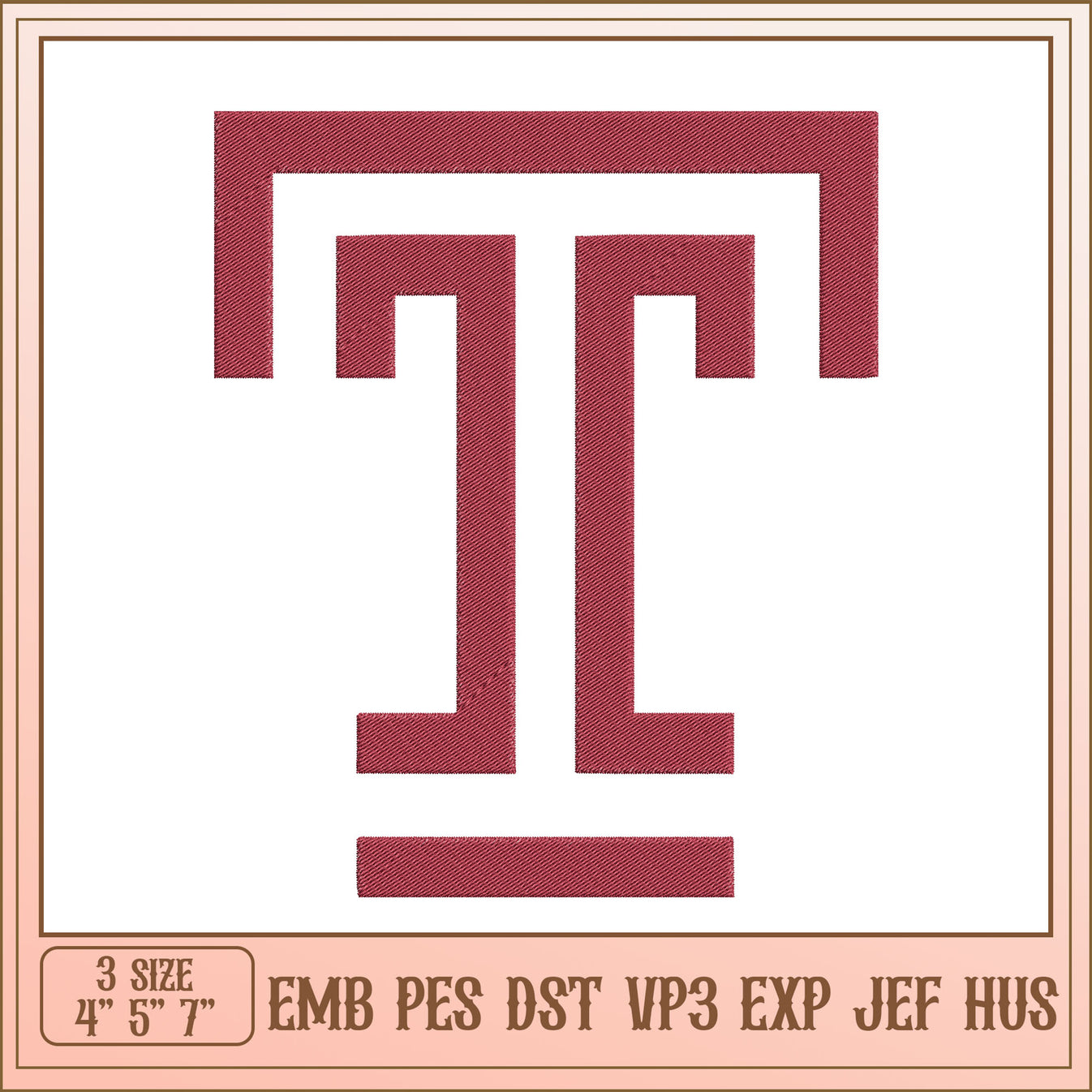 Embroidery Design Letter T – svg files for cricut