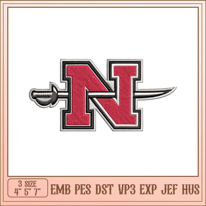 Embroidery Design N with Sword – svg files for cricut