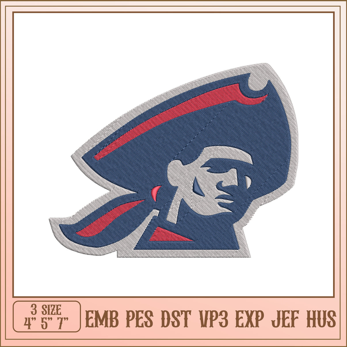 Embroidery Design Patriot Head – svg files for cricut