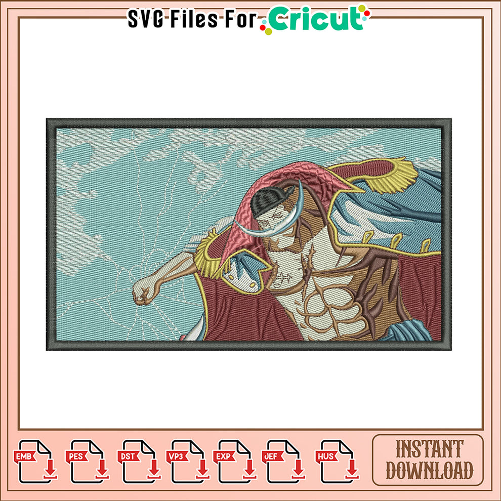 Epic Embroidery Design of Heroic Character Art – svg files for cricut