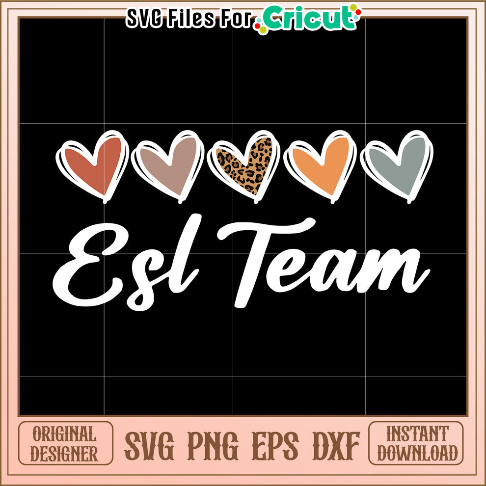 Esl Team SVG Cut File Design Download – svg files for cricut