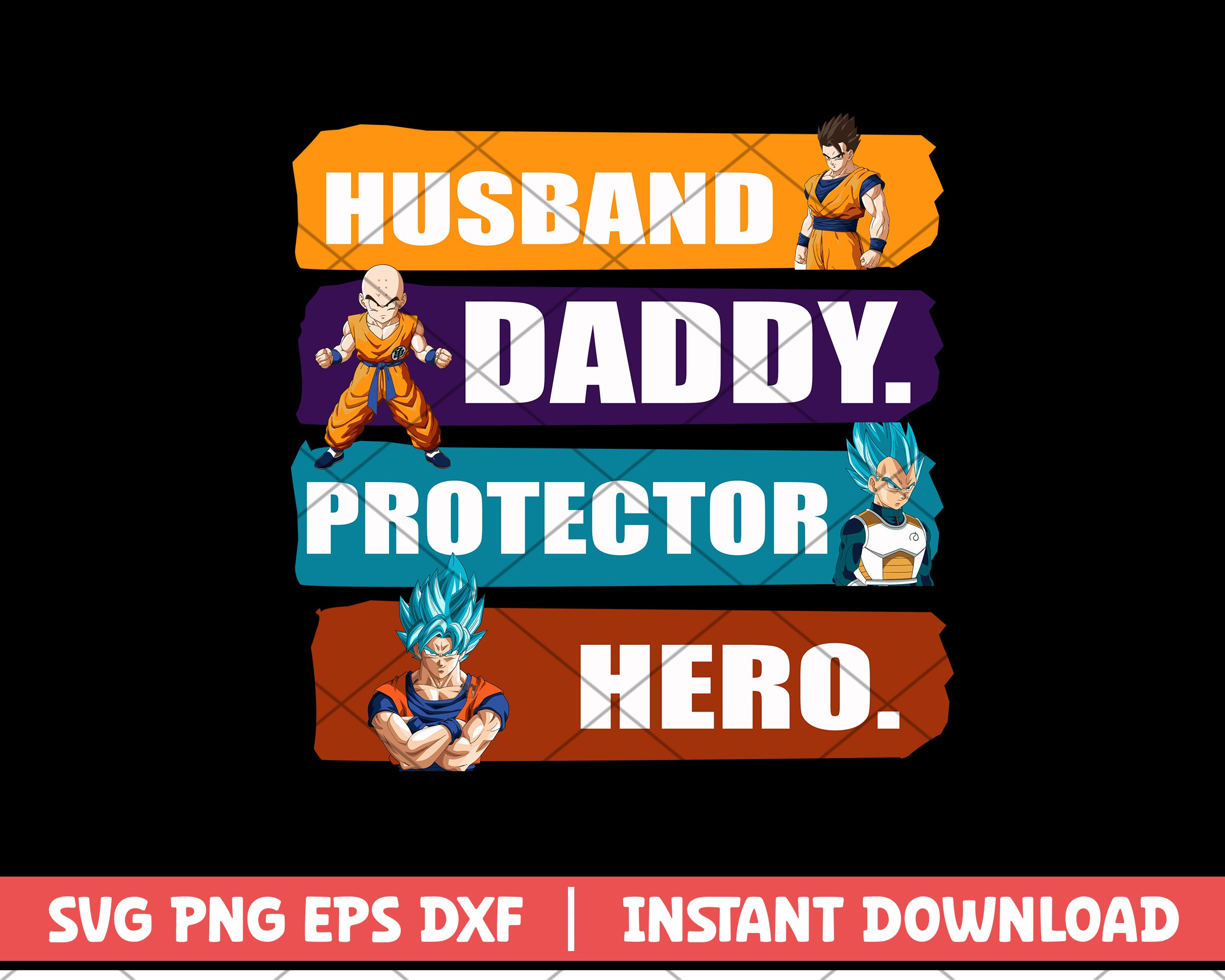 Husband Son Gohan Daddy svg – svg files for cricut