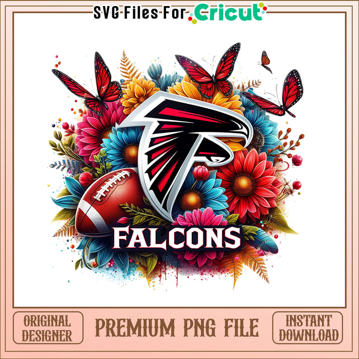 Falcons logo vintage flower png, Atlanta Falcons png, NFL png – svg ...