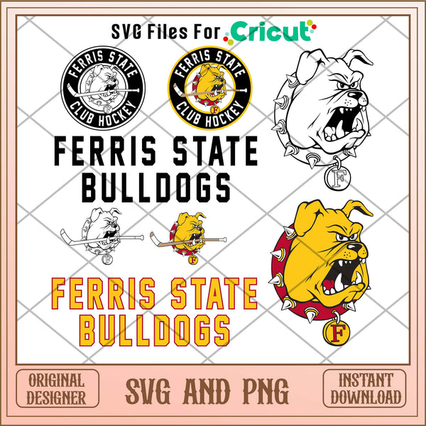 Ferris State Bulldogs svg, Ferris State Bulldogs svg bundle, NCAA svg ...