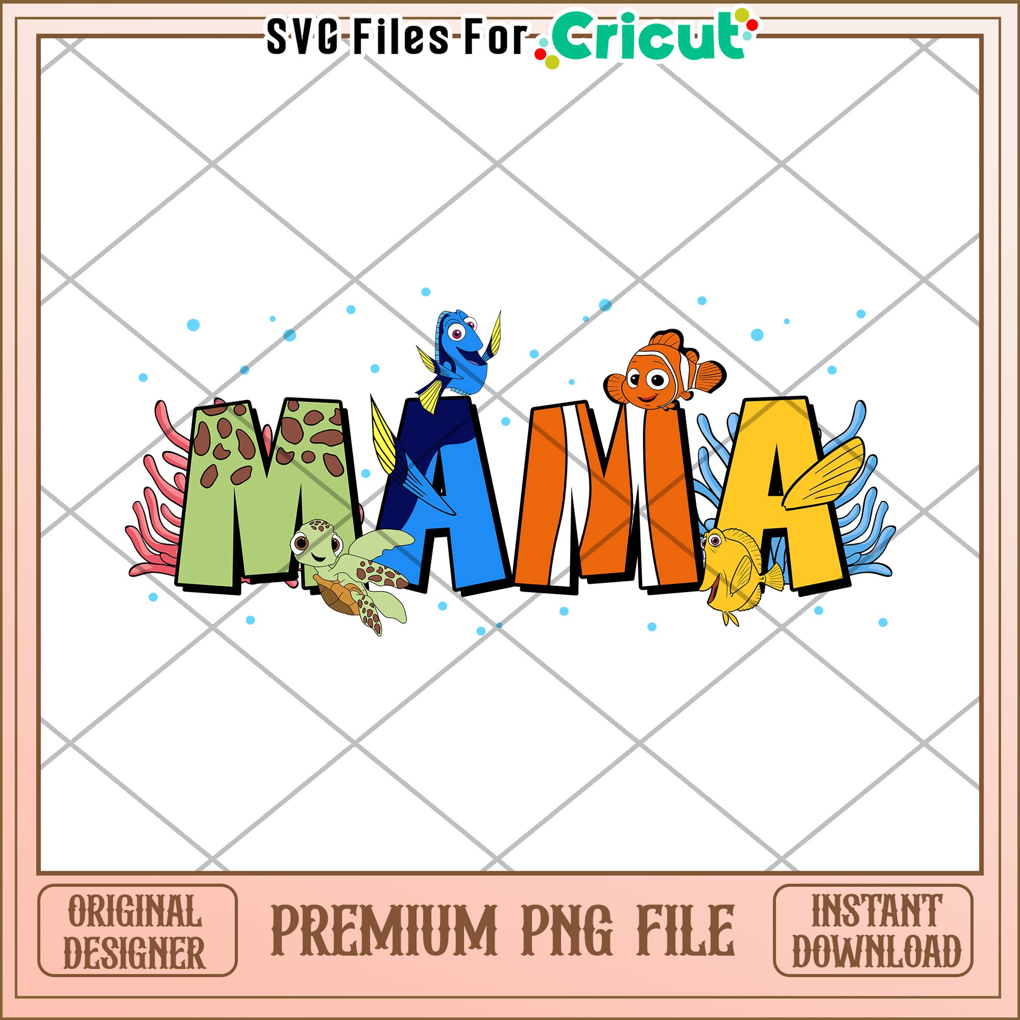 Finding Nemo Mania PNG Design – svg files for cricut