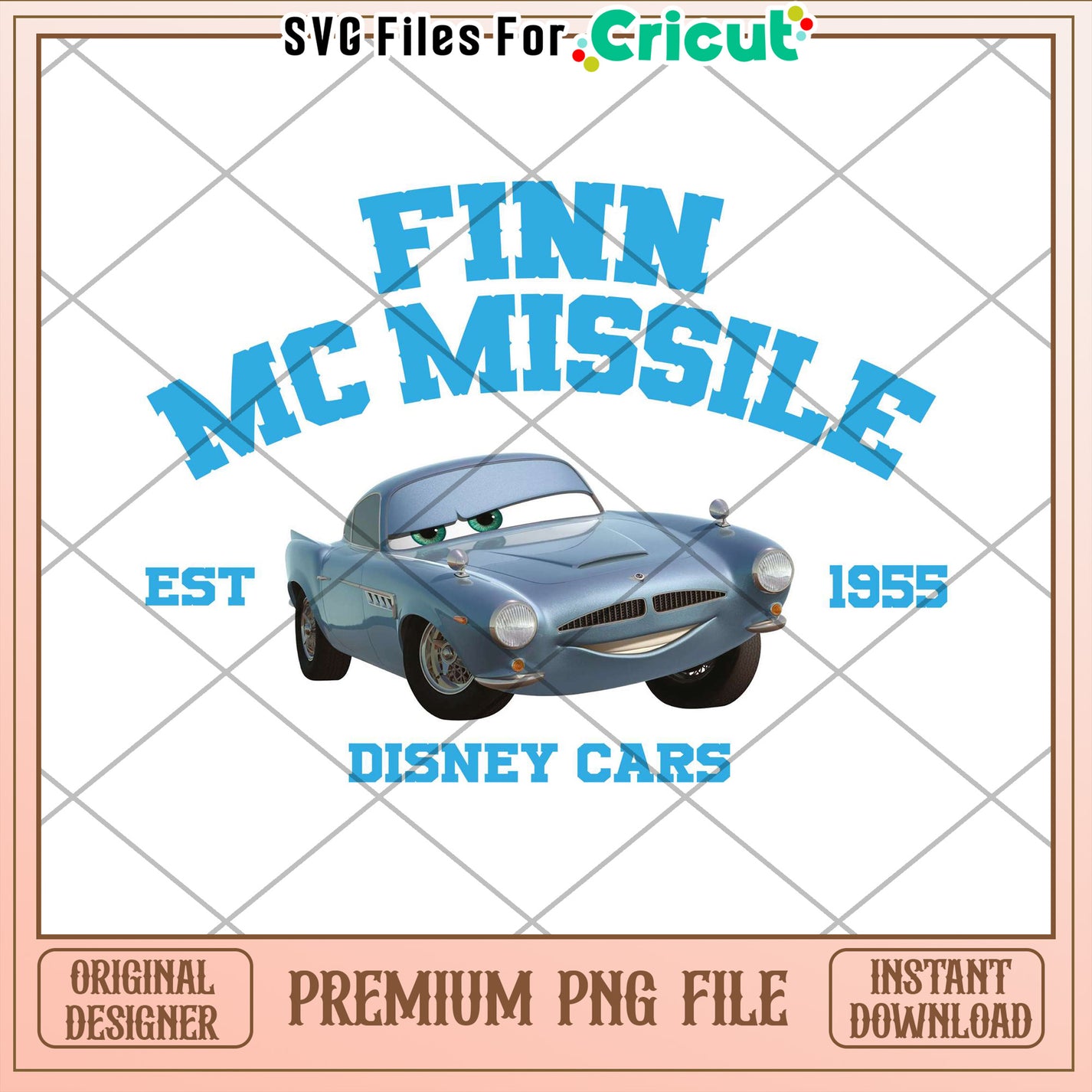 Finn McMissile Disney Cars PNG – svg files for cricut