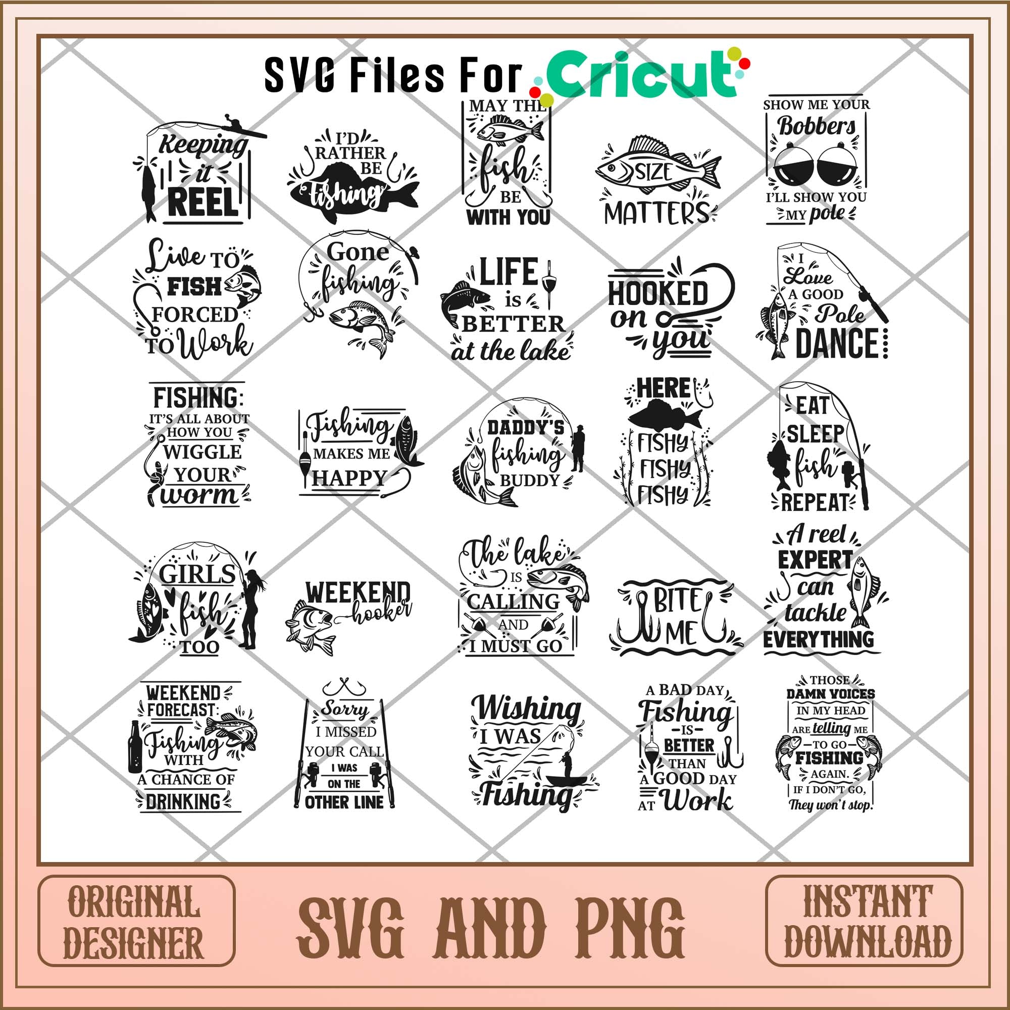 Fishing svg bundle, funny outdoor activities svg bundle - Svgfileforcr ...