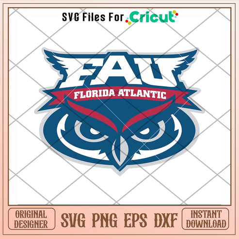 Florida Atlantic Owls Logo Svg, Florida Atlantic Owls Svg, NCAA Svg ...