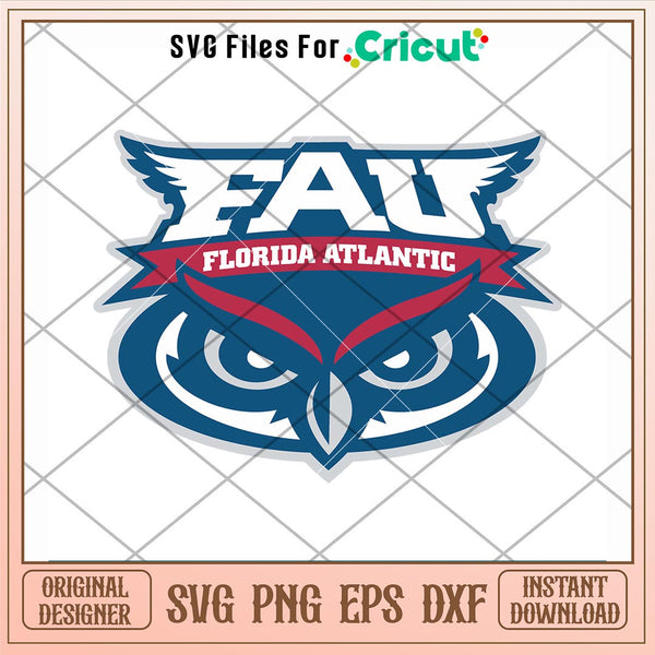 Florida Atlantic Owls Logo Svg, Florida Atlantic Owls Svg, NCAA Svg ...