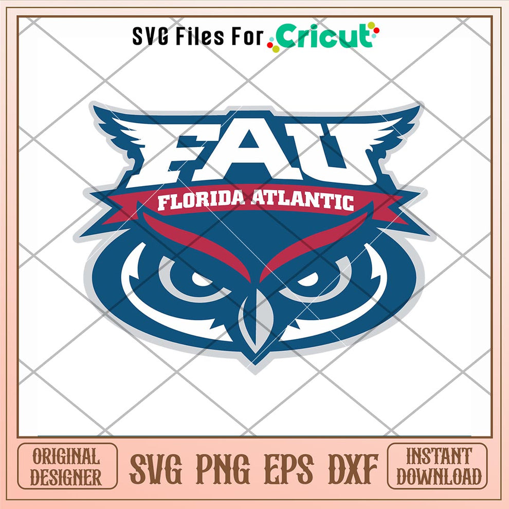 Florida Atlantic Owls Logo Svg, Florida Atlantic Owls Svg, NCAA Svg ...