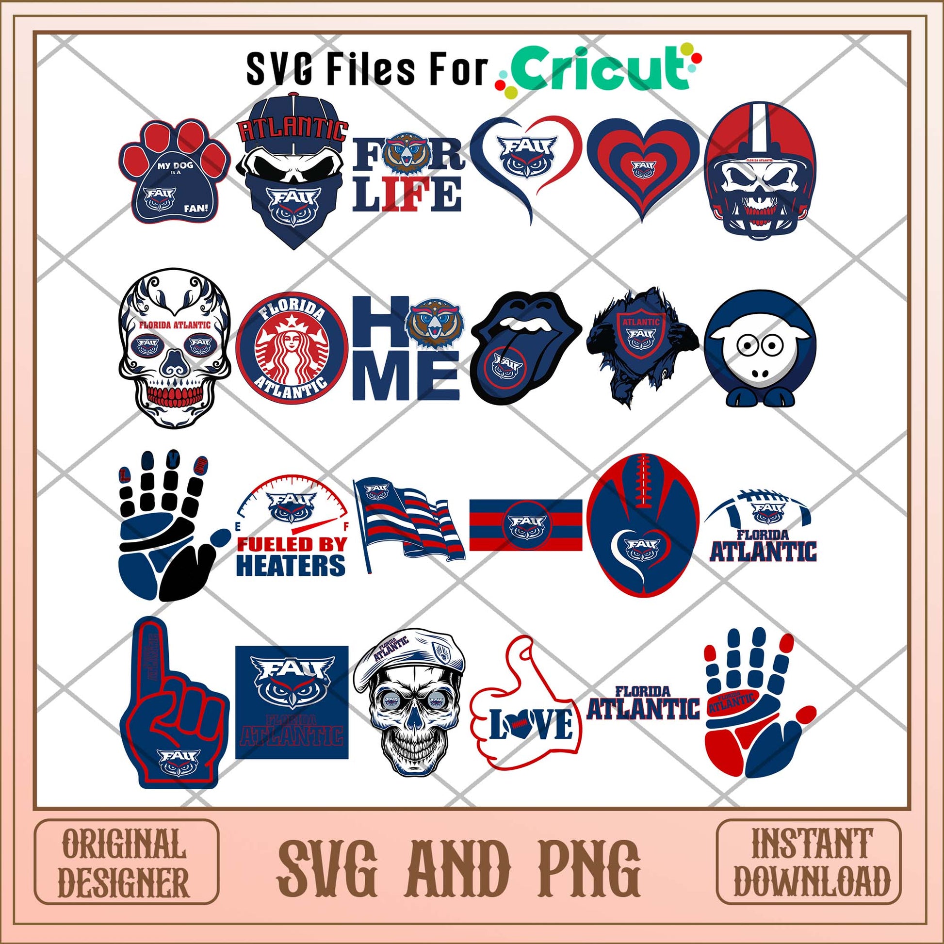 Florida Atlantic hand svg, Florida Atlantic svg bundle, NCAA svg – svg ...