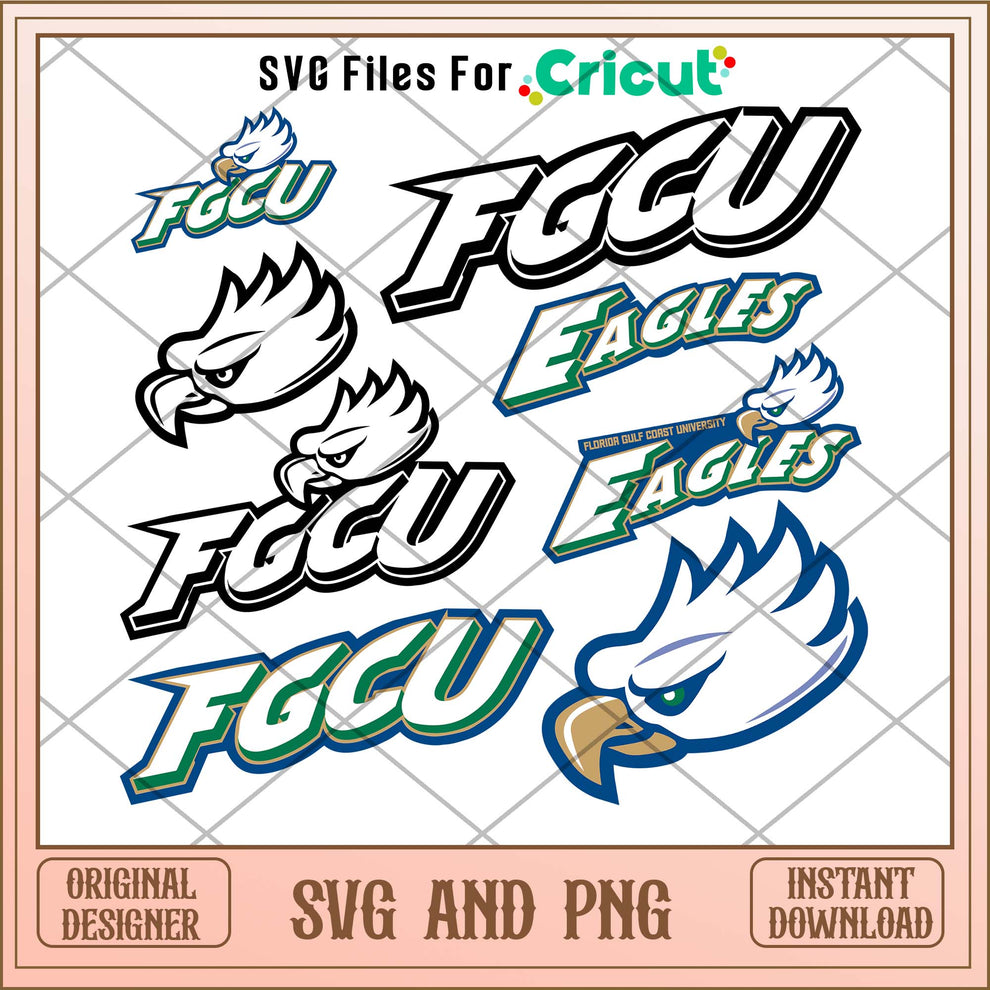 Florida Gulf Coast Eagles svg, Florida Gulf Coast Eagles svg bundle, N ...