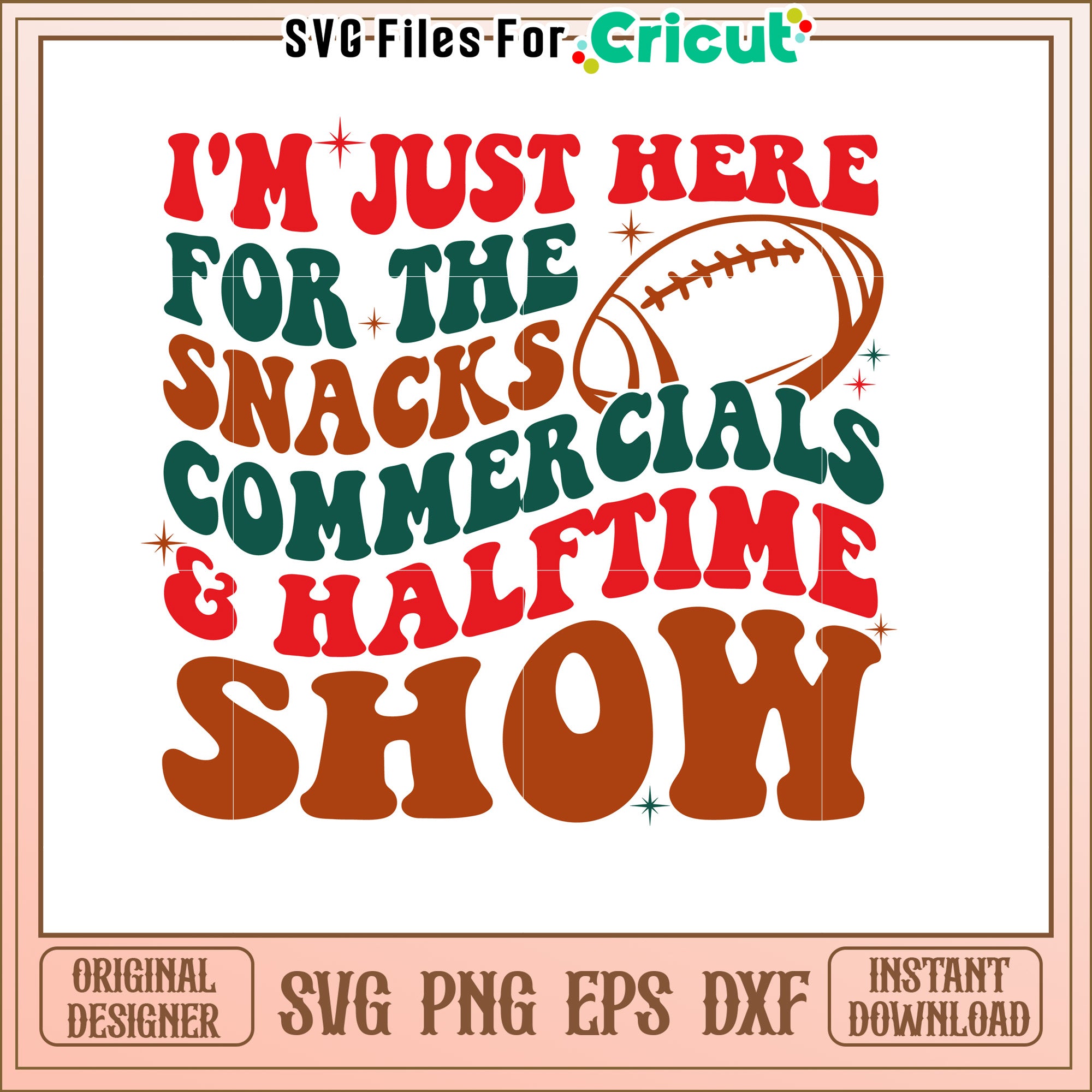 Football Snacks Commercials SVG – svg files for cricut