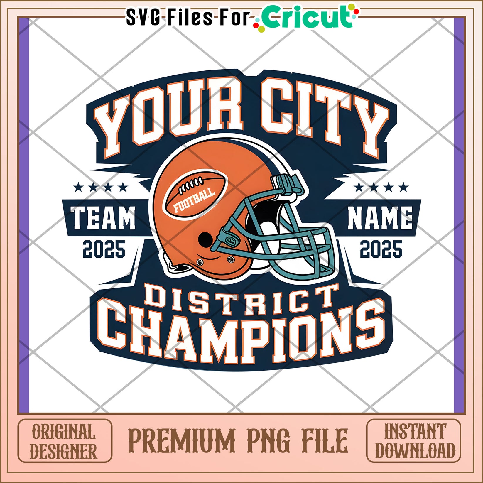 Football Team District Champions PNG – svg files for cricut