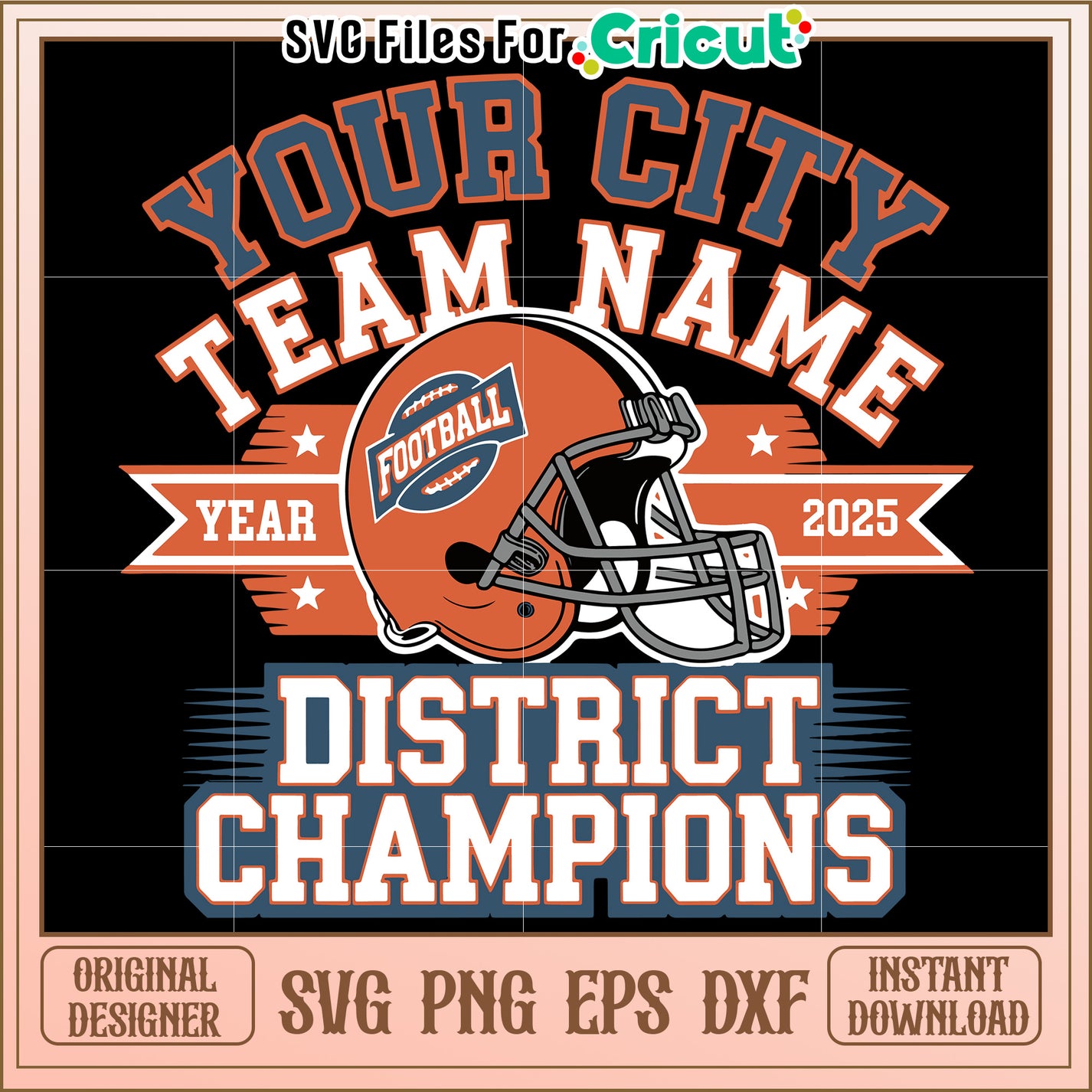 Football Team District Champs SVG – svg files for cricut
