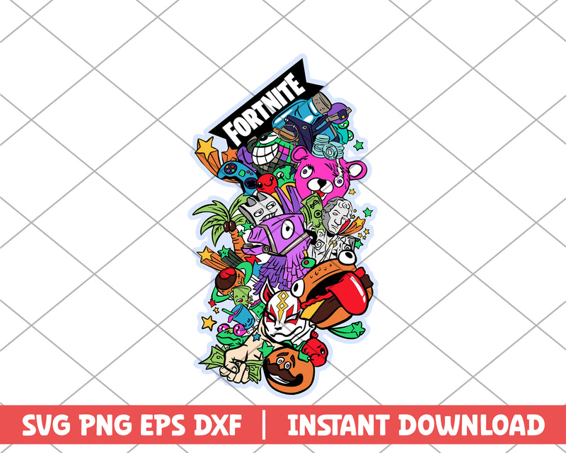 Fortnite game character cartoon svg – svg files for cricut