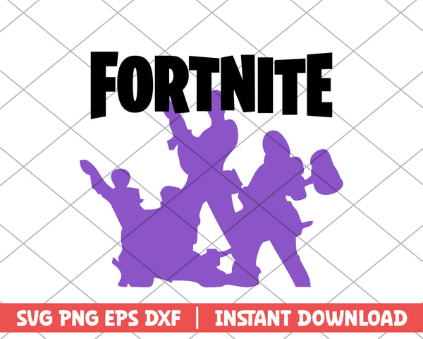 Fortnite game purple shadow cartoon svg – svg files for cricut