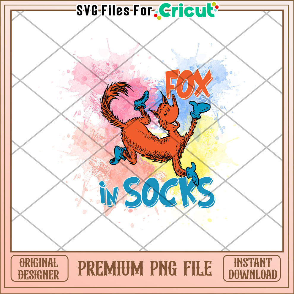 Fox in Socks PNG Download – svg files for cricut