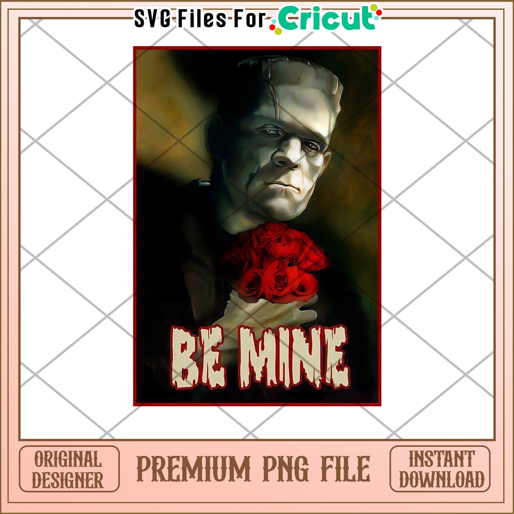 Frankenstein Be Mine Valentines PNG – svg files for cricut