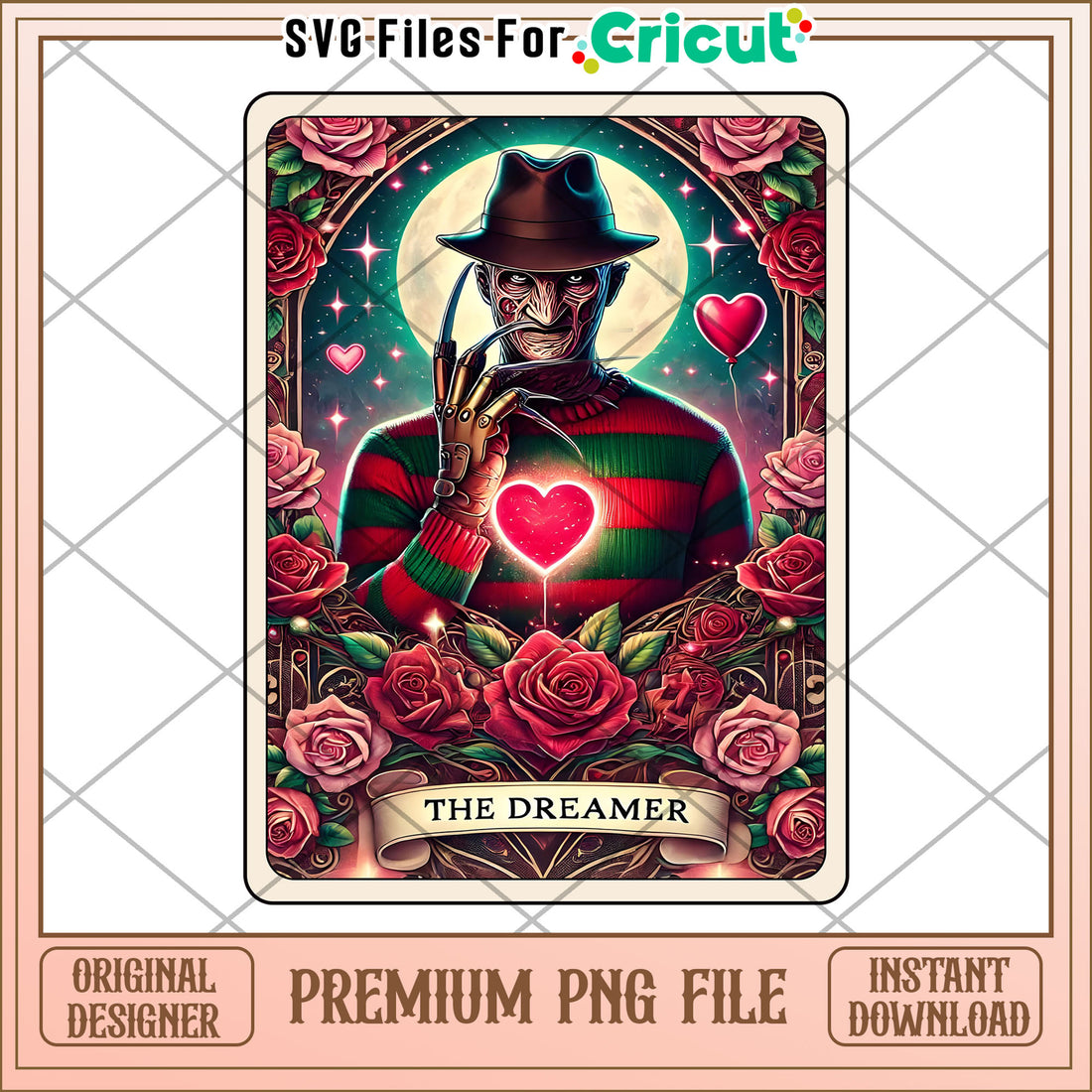 Freddy Krueger PNG Premium Cricut File – svg files for cricut