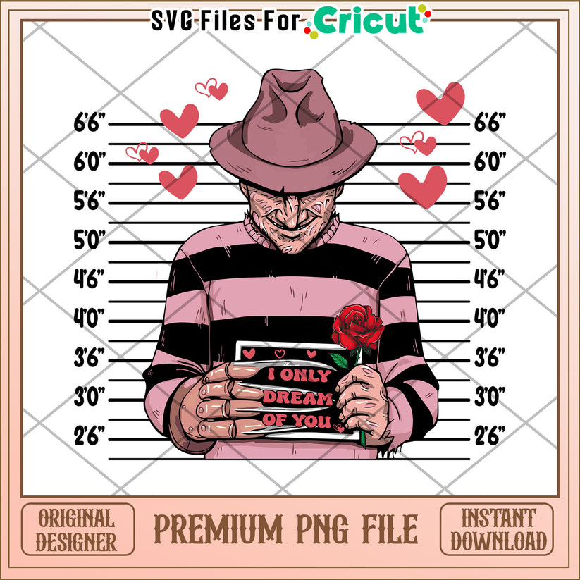 Freddy Krueger Valentine PNG Cricut – svg files for cricut