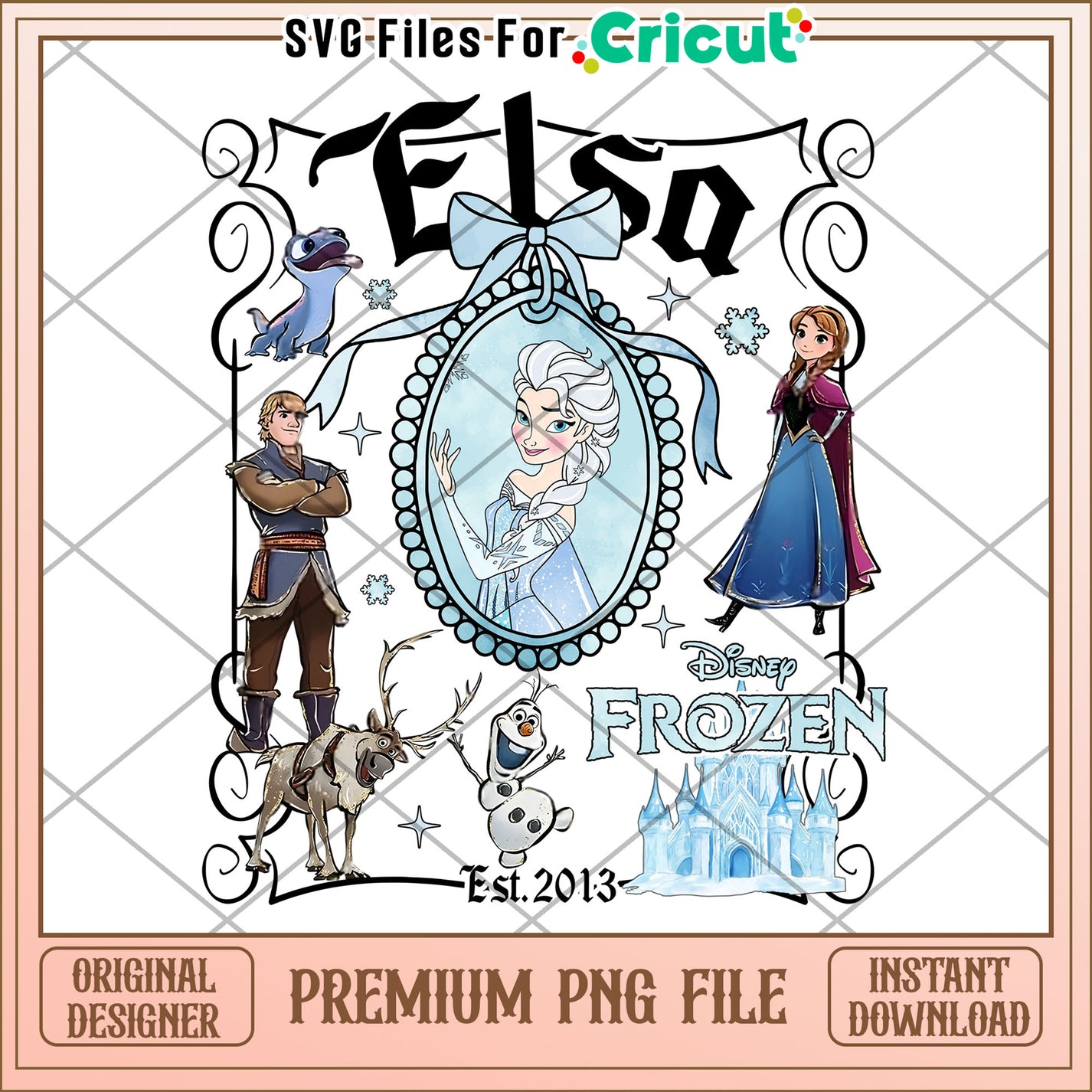 Frozen Elsa PNG Sublimation Design – svg files for cricut