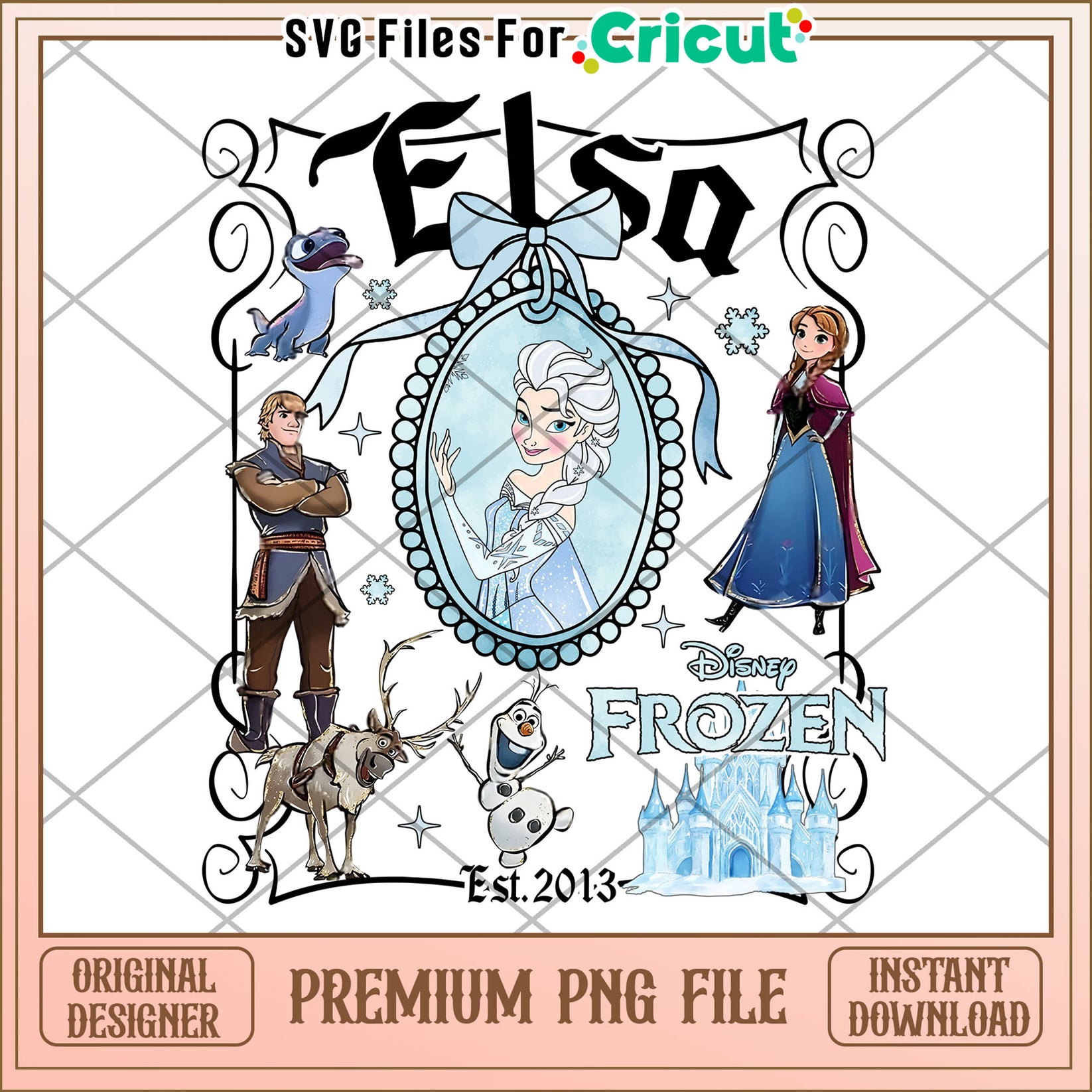 Frozen Elsa PNG Sublimation Design – svg files for cricut