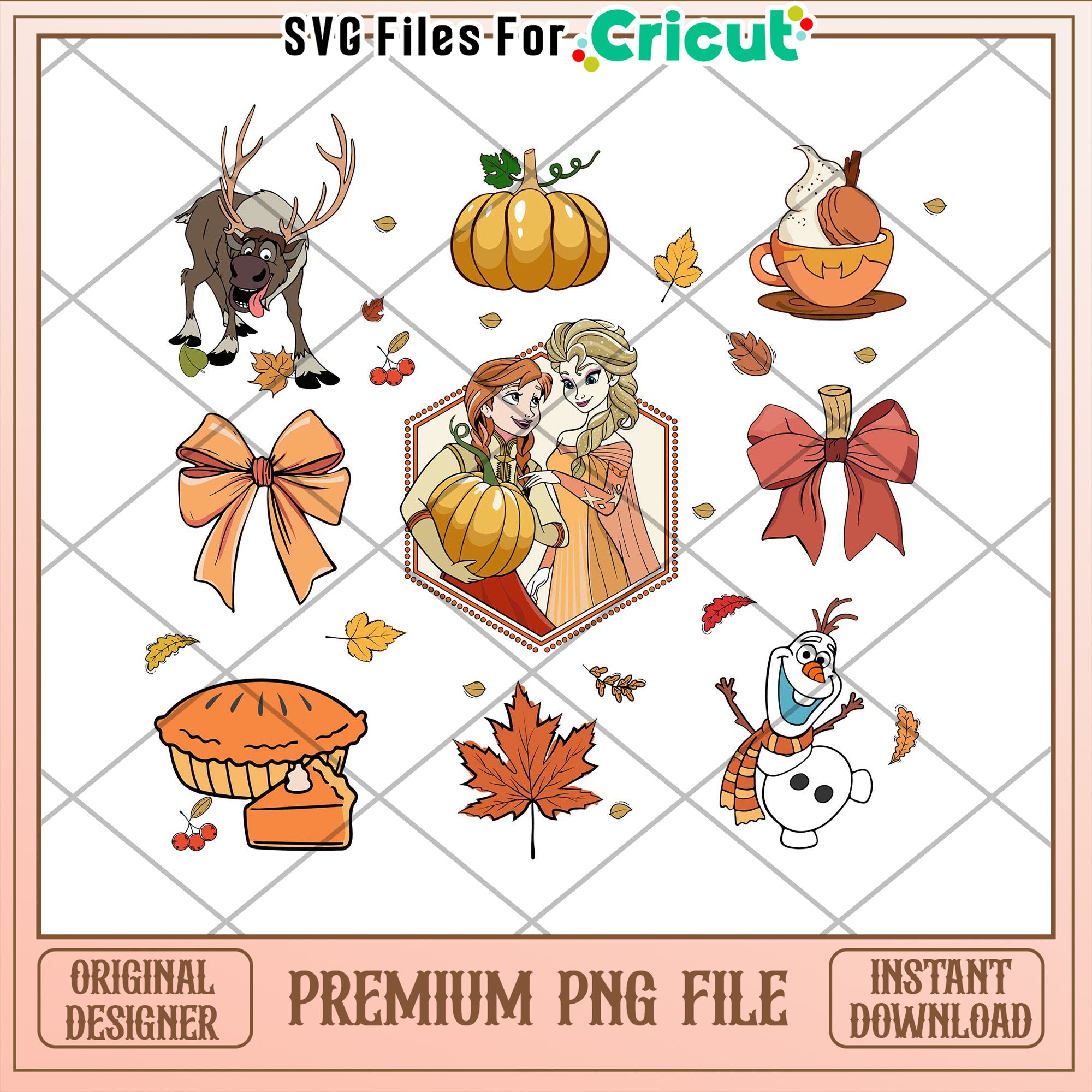 Frozen Fall PNG Sublimation Design – svg files for cricut