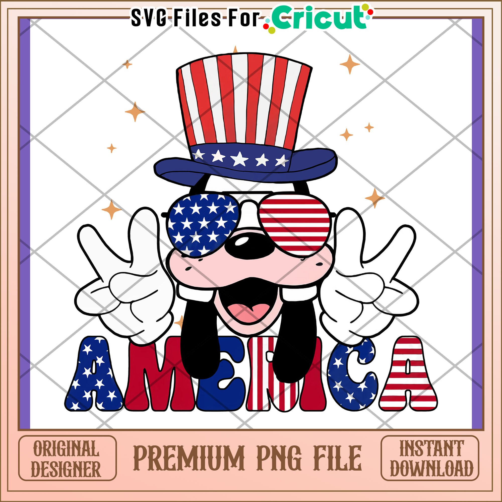 Fun America Themed PNG Design for Celebrations – svg files for cricut
