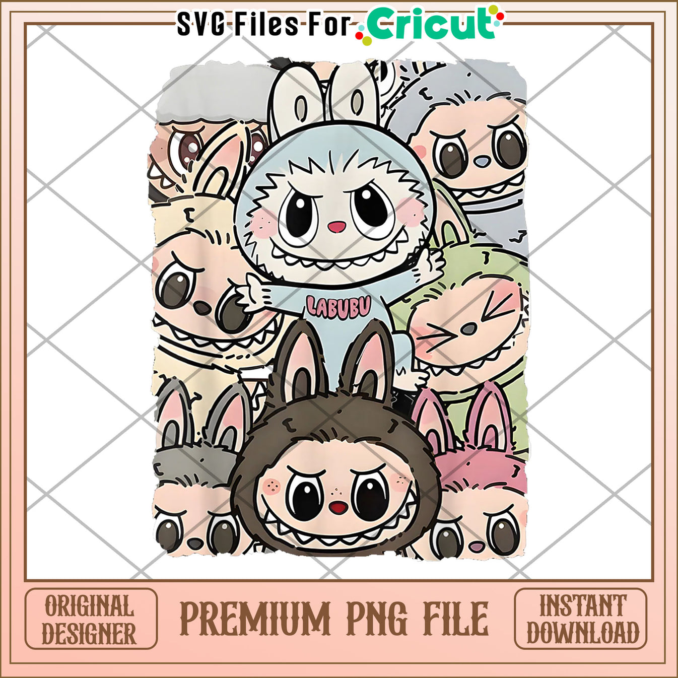 Funny labubu lover cute labubu and friend png, labubu characters png ...