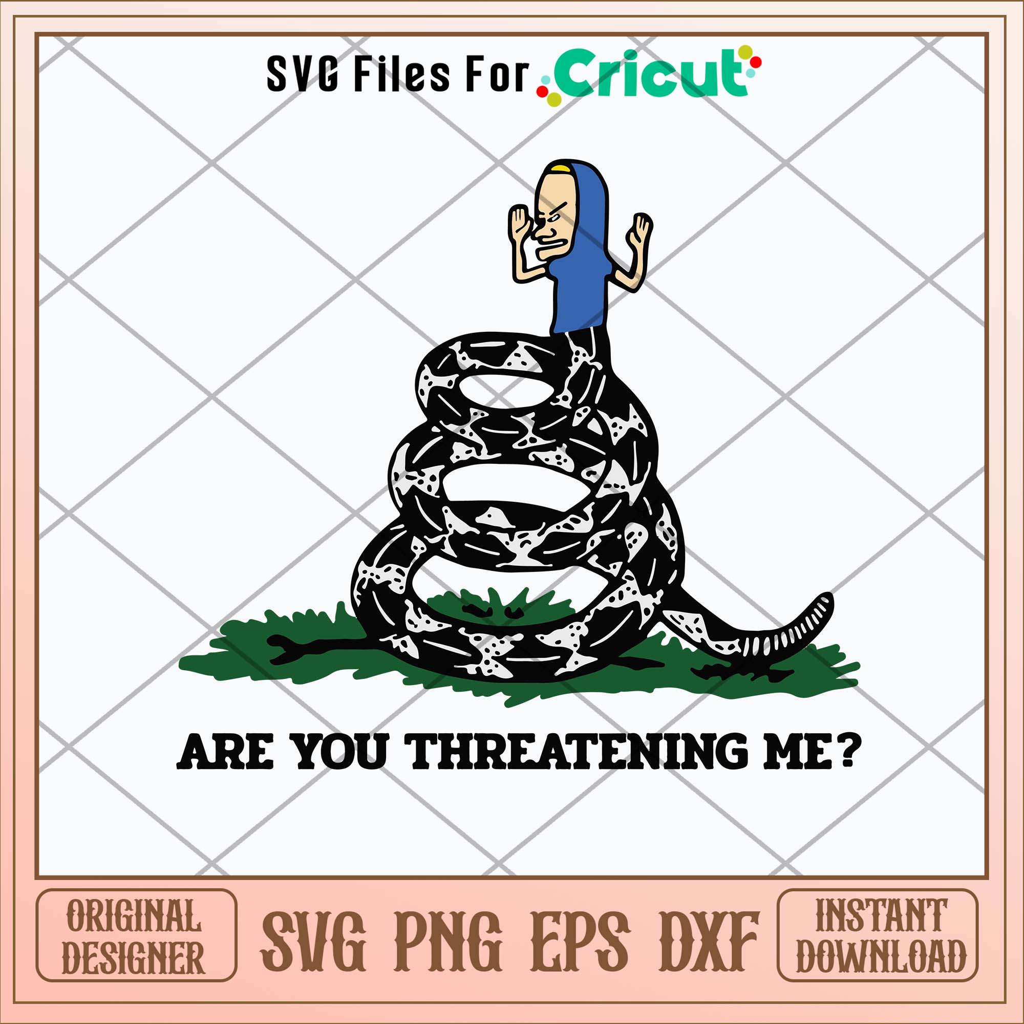 Gadsden Flag Beavis Are You Threatening Me Svg – svg files for cricut