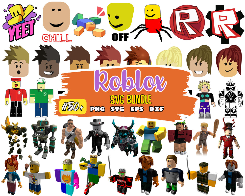 Roblox game character bundle svg, roblox games svg, roblox character s ...