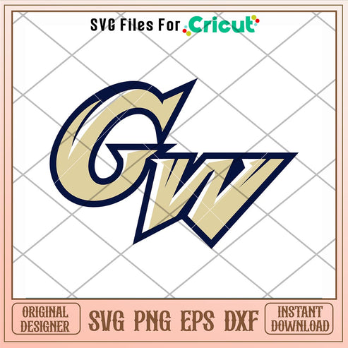 George Washington Colonials Logo Svg, George Washington Colonials Svg ...