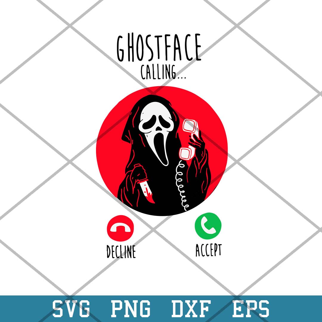 Ghostface Calling Halloween Svg, Scream Svg-Svgfilesforcricut – svg ...