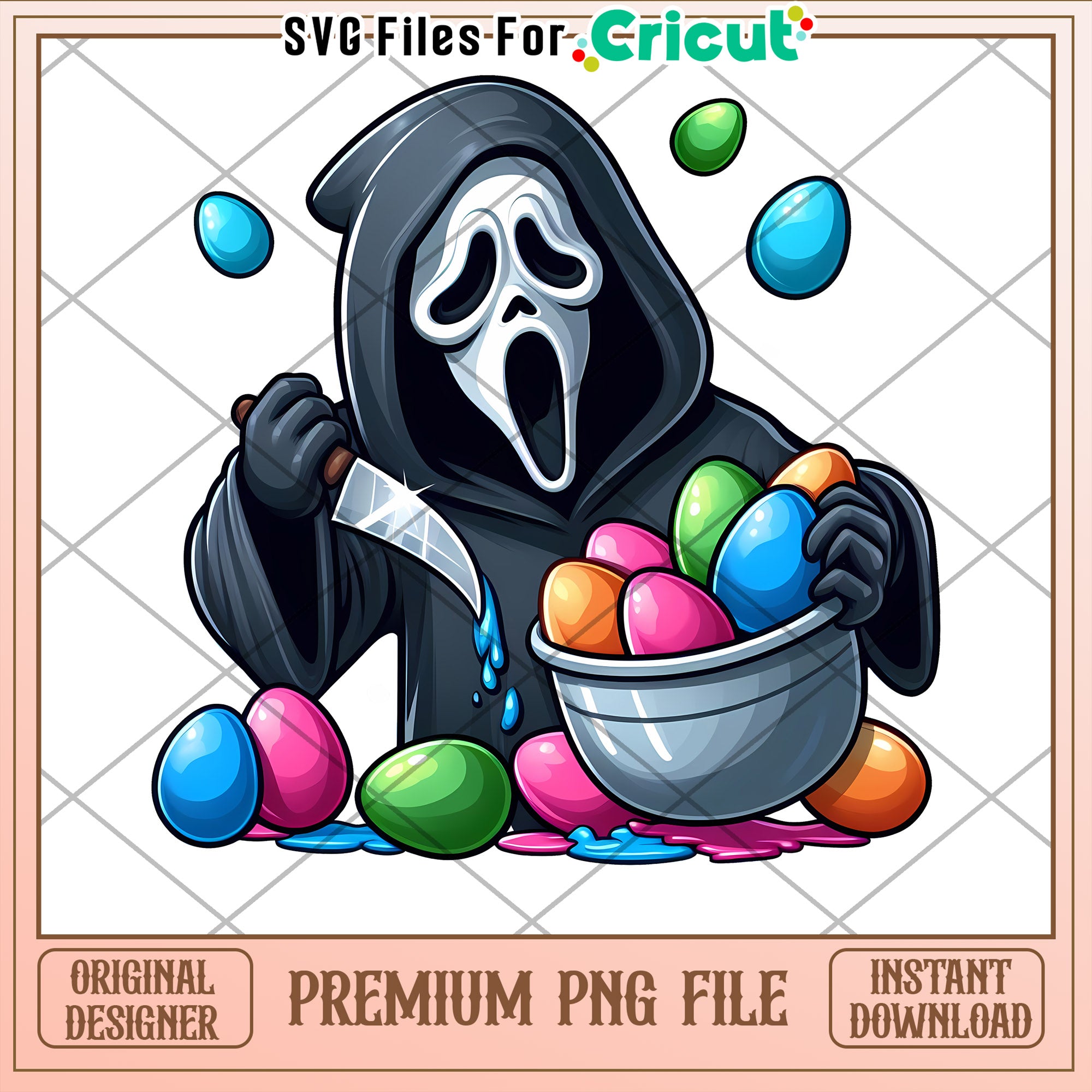 Ghostface Easter Eggs PNG Download – svg files for cricut