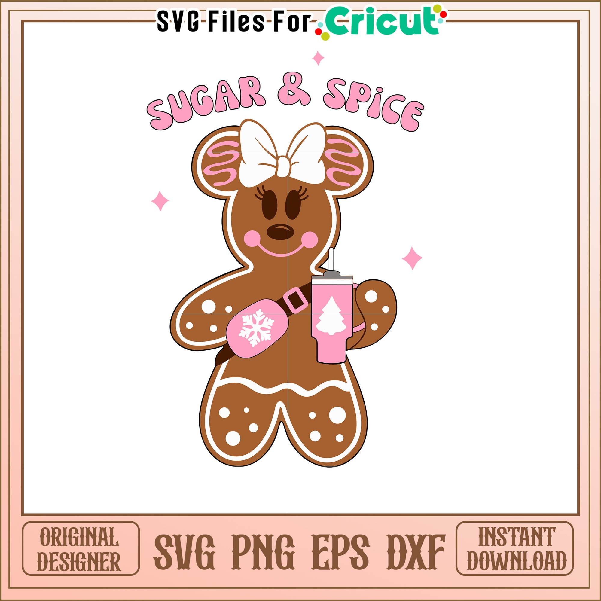 Gingerbread Girl SVG Cut File – svg files for cricut