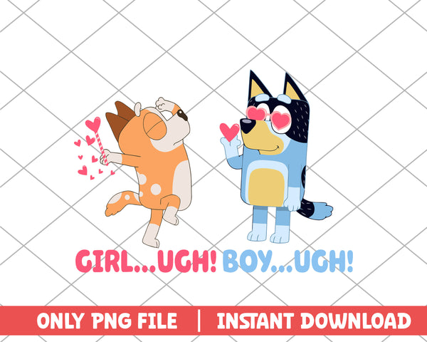 Girl... ugh boy... ugh cartoon png – svg files for cricut