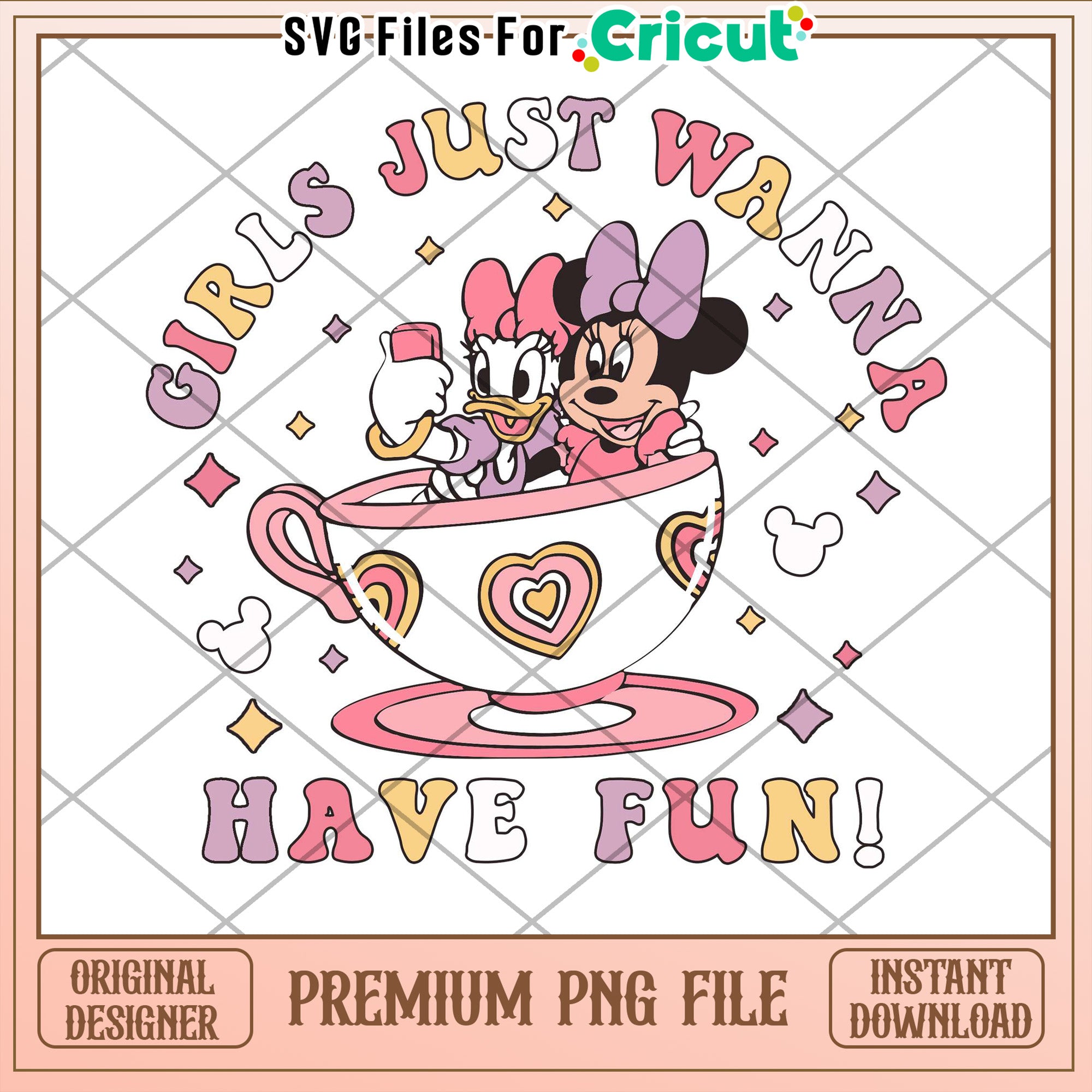 Girls Just Wanna Have Fun PNG – svg files for cricut