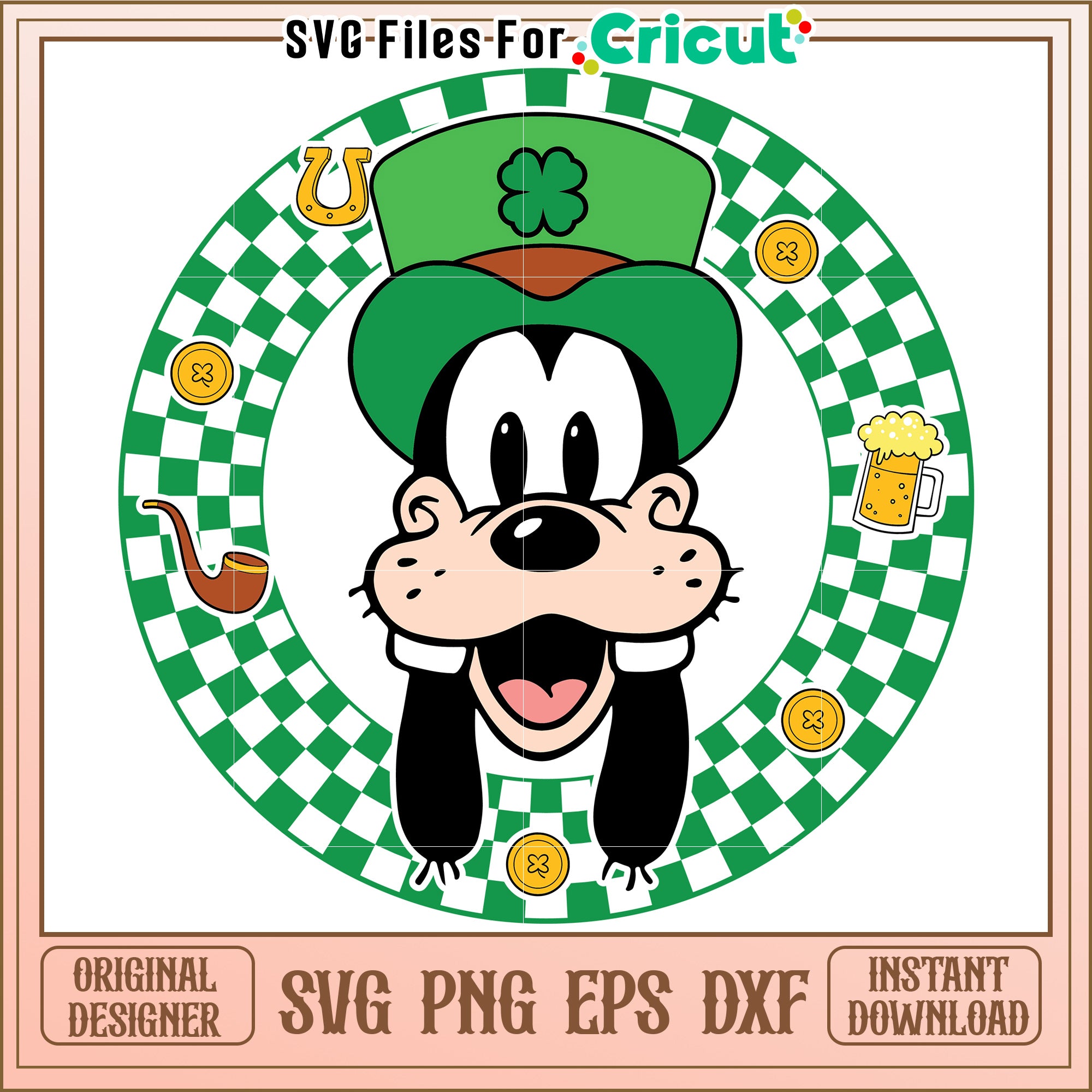Goofy St Patricks Day SVG PNG EPS DXF – svg files for cricut